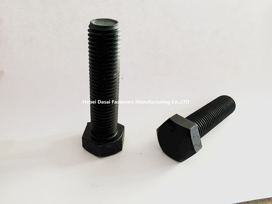 Railway Steel Hex Bolt Din 933 934 Grade 8.8 10.9 Full Thread Black Oxide