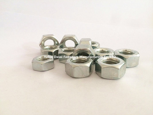 High Precision M10 Hex Nut Din 934 Grade 4.8 White Color HDG And Zinc Plated