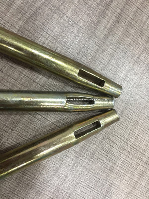 Concrete Form Wedge Pins Yellow Zinc Plated Grade 4.8 Wedge Length 80mm