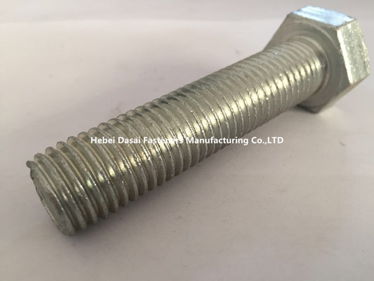Zinc Plate Surface Stainless Steel Hex Head Bolts , Stainless Steel Metric Bolts