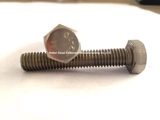 304 316 Stainless Steel Bolts Plain Surface Treatment For Industrial Buildings