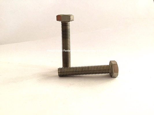 304 316 Stainless Steel Bolts Plain Surface Treatment For Industrial Buildings