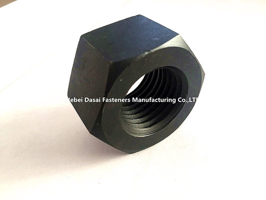 ANSI Standard Carbon Steel Hex Nuts / Grade 8 Hex Nut M31 Size Black Color