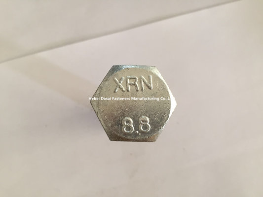 Zinc Plate Surface Stainless Steel Hex Head Bolts , Stainless Steel Metric Bolts