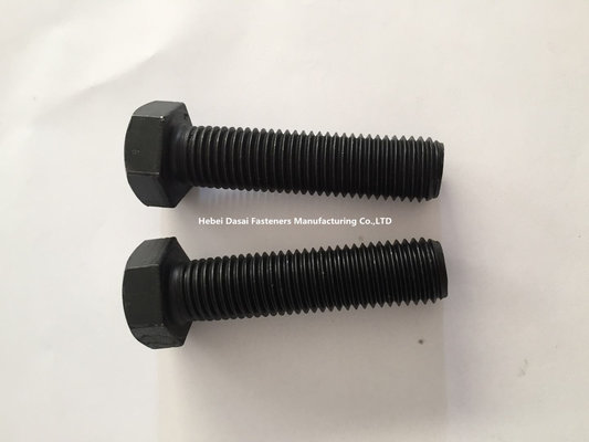 Railway Steel Hex Bolt Din 933 934 Grade 8.8 10.9 Full Thread Black Oxide