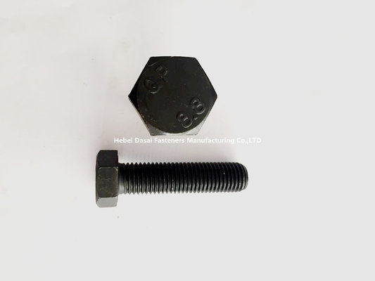 Railway Steel Hex Bolt Din 933 934 Grade 8.8 10.9 Full Thread Black Oxide
