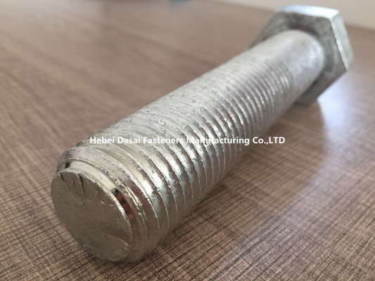 GB / T 5783 Carbon Steel Hex Bolt Grade 6.8 No Burrs And High Precision