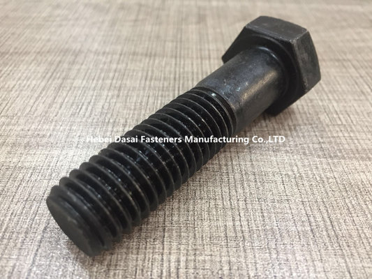 High Strength Black Color Hex Head Screw For Building Industry Machinery