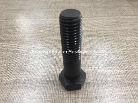 High Strength Black Color Hex Head Screw For Building Industry Machinery