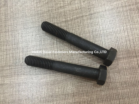 Durable Metric Hex Bolts Black Painted With High Precision Grade 6.8