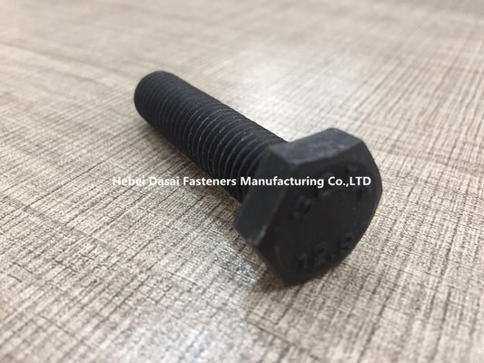 DIN 933 Full Thread Metric Hex Cap Screws Stamping Process High Tensile Grade
