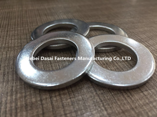 White Zinc Plated Stainless Flat Washers / Round Flat Washers Wear Resistance