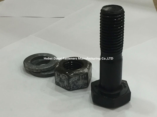 Carbon Steel Structure Bolt / Black Steel Bolts ISO 7412 Standard High Performance