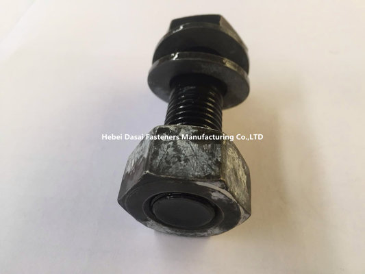 Custom Size Carbon Steel Nuts And Bolts 539g Weight HDG Surface Treatment