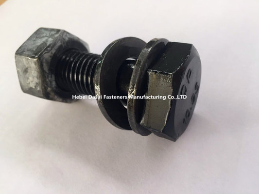Custom Size Carbon Steel Nuts And Bolts 539g Weight HDG Surface Treatment