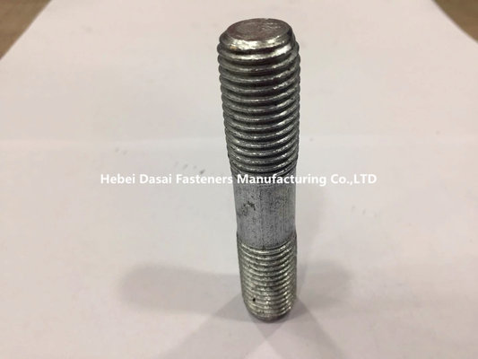 White Zinc Double Ended Threaded Studs Metric Din Standard M18 Grade 4.8