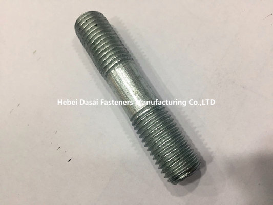White Zinc Double Ended Threaded Studs Metric Din Standard M18 Grade 4.8