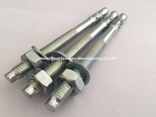 White Zinc Surface Treatment Stainless Wedge Anchors For Heavy Duty Applications