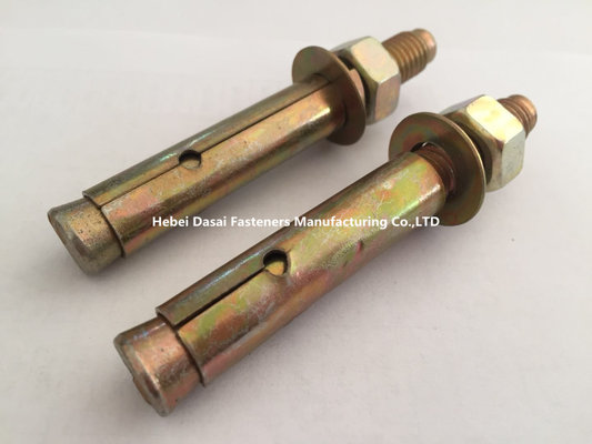 50 Mm Length Wedge Anchor Bolt 6.8 Grade With Prevent Loosening Effect