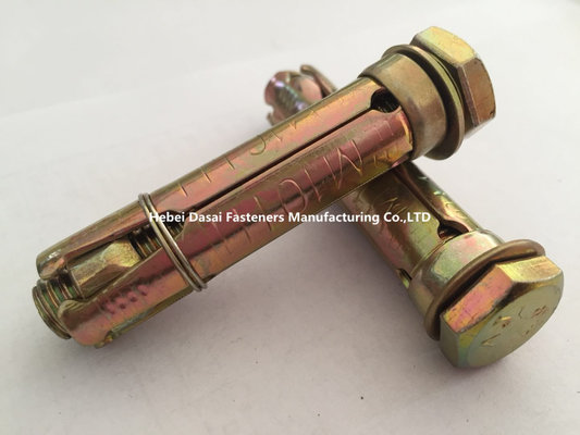 High Durability Wedge Anchor Bolt / Sleeve Anchor Bolt M16 Size For Wind Energy