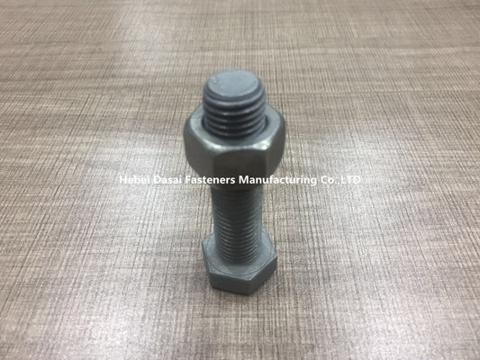 Din 933 Galvanized Bolts And Nuts M12 Size Hot Galvanizing Surface Treatment