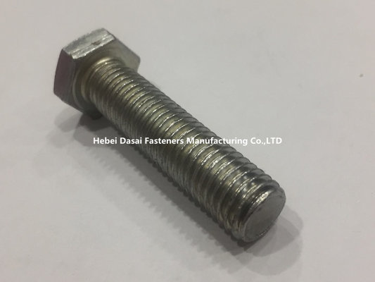 White Heavy Hex Structural Bolts , Stainless Steel Nut Bolt 55 Mm Length