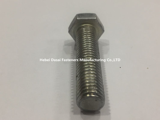 Full Thread Galvanized Hex Bolts High Performance For Construction Industry