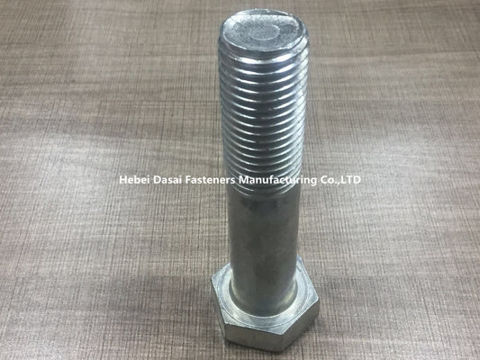 Half Thread Galvanized Hex Bolts Din 931 Carbon Steel White Zinc For Structures