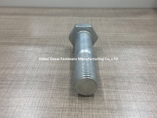 Anti Corrosion Carbon Steel Hex Bolt Half Thread Din 931 White Color For Ships