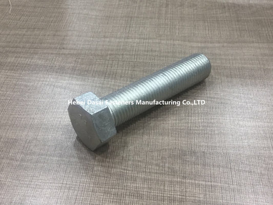 Din 933 Stainless Steel Hex Bolts , Galvanized Hex Head Bolts M3 - M42 Size