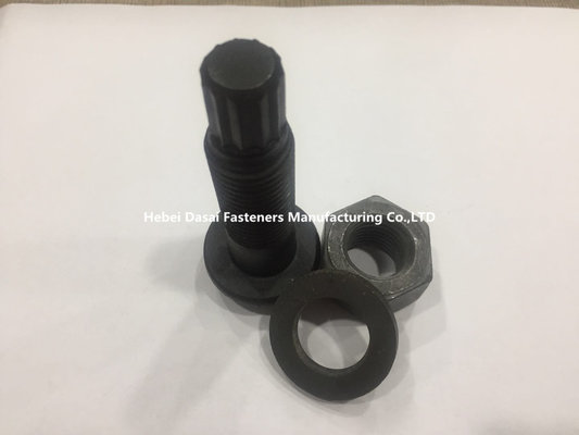 Hot Dip Galvanized Structural Steel Bolts Customized Material With Size