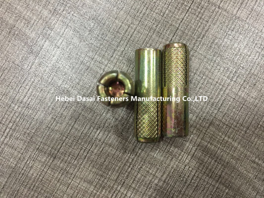 Carbon Steel Drop In Expansion Anchor Yellow Zinc Galvanized For Construction