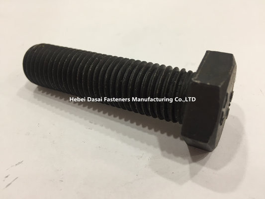 Stamping Process Metric Hex Head Screws Black Color With High Performance