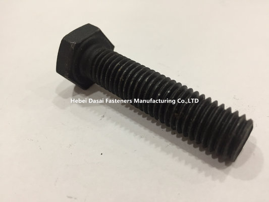Black Coating Metric Hex Head Bolts / Hexagon Head Bolt M1.6 - M56 Size