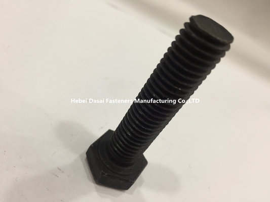 Black Coating Metric Hex Head Bolts / Hexagon Head Bolt M1.6 - M56 Size