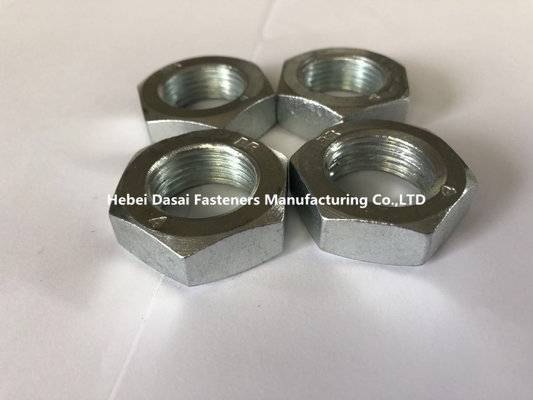 Carbon Steel Hex Thin Nut Din439 M27 Plain Black Zinc Plated Oxide And HDG