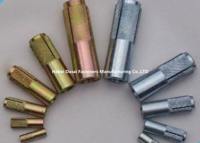 White And Yellow Drop In Anchor Steel Material M10 Expansion Anchors