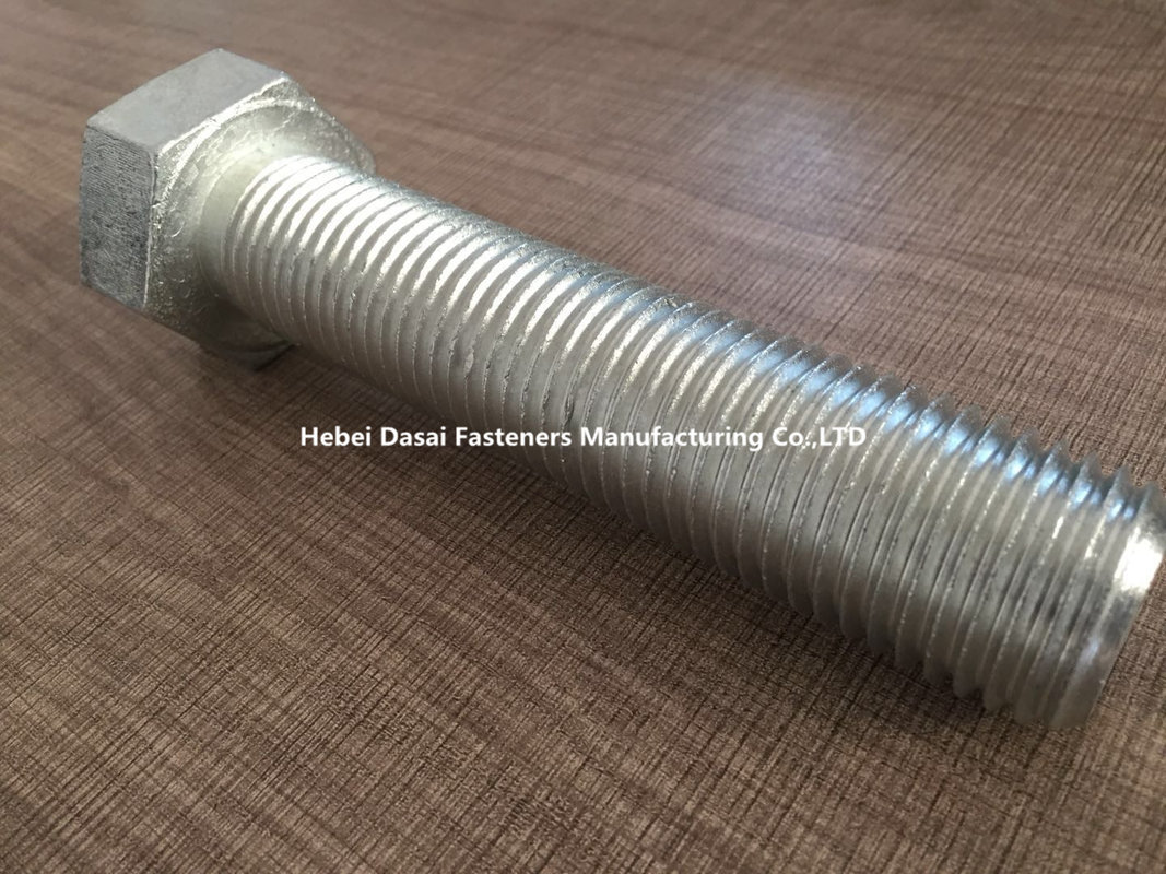 Steel Structures Long Hex Head Bolts 150mm Length With Bigger Fastening Force