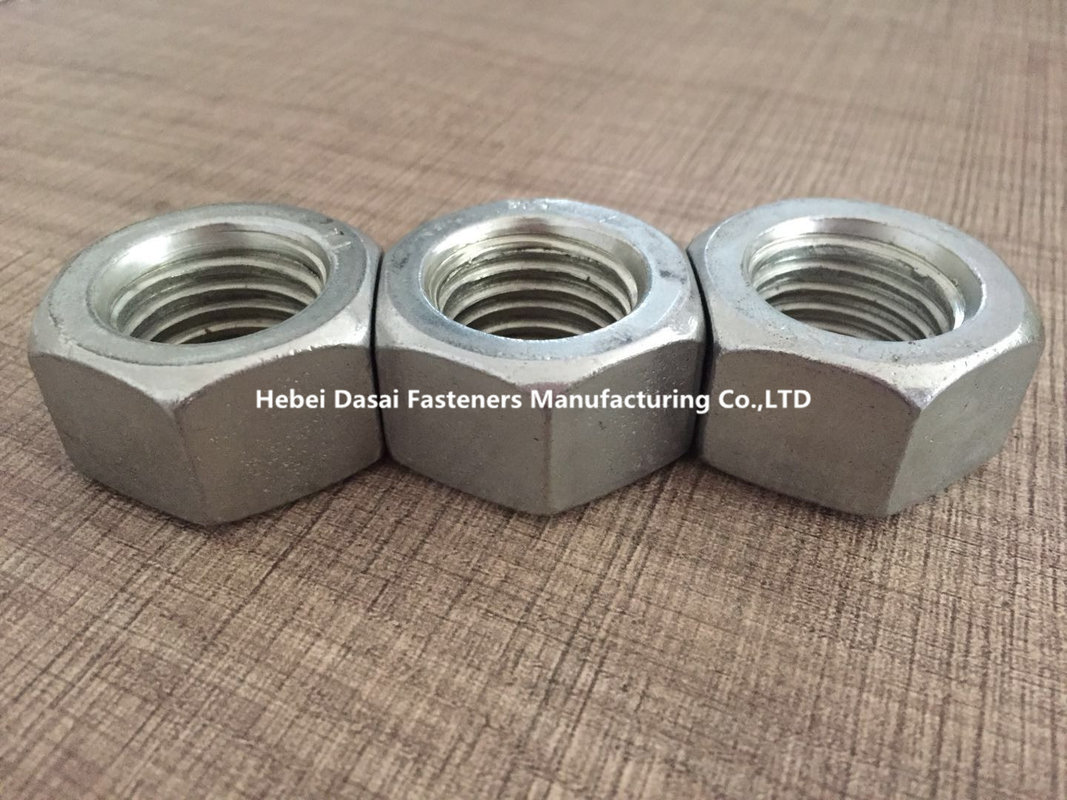 Grade 8.8 10.9 Steel Hex Nuts DIN 555 Zinc Plated And Hot Galvanizing Surface