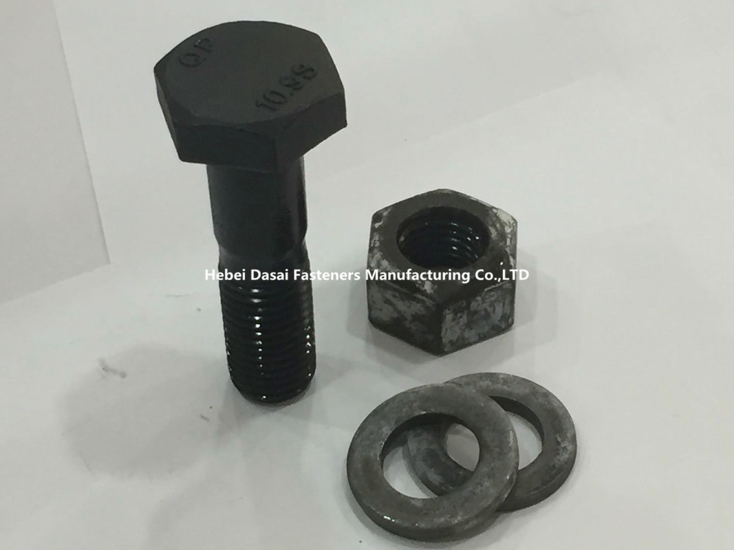 Black Oxide Finish Steel Structure Bolt Fatigue - Resistant For Steel Structure