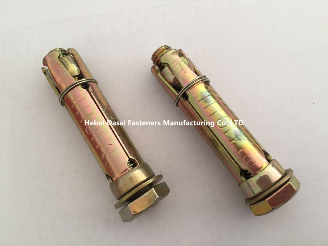 Grade 4.8 Wedge Anchor Bolt High Performance M6 - M20 Size With Multi Color