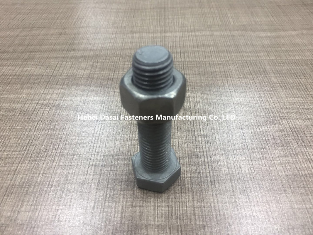 Din 933 Galvanized Bolts And Nuts M12 Size Hot Galvanizing Surface Treatment