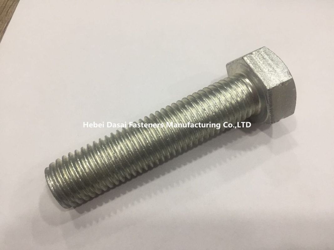 Hot Galvanized Hex Bolts Corrosion Resistance For High - Rise Steel Structure