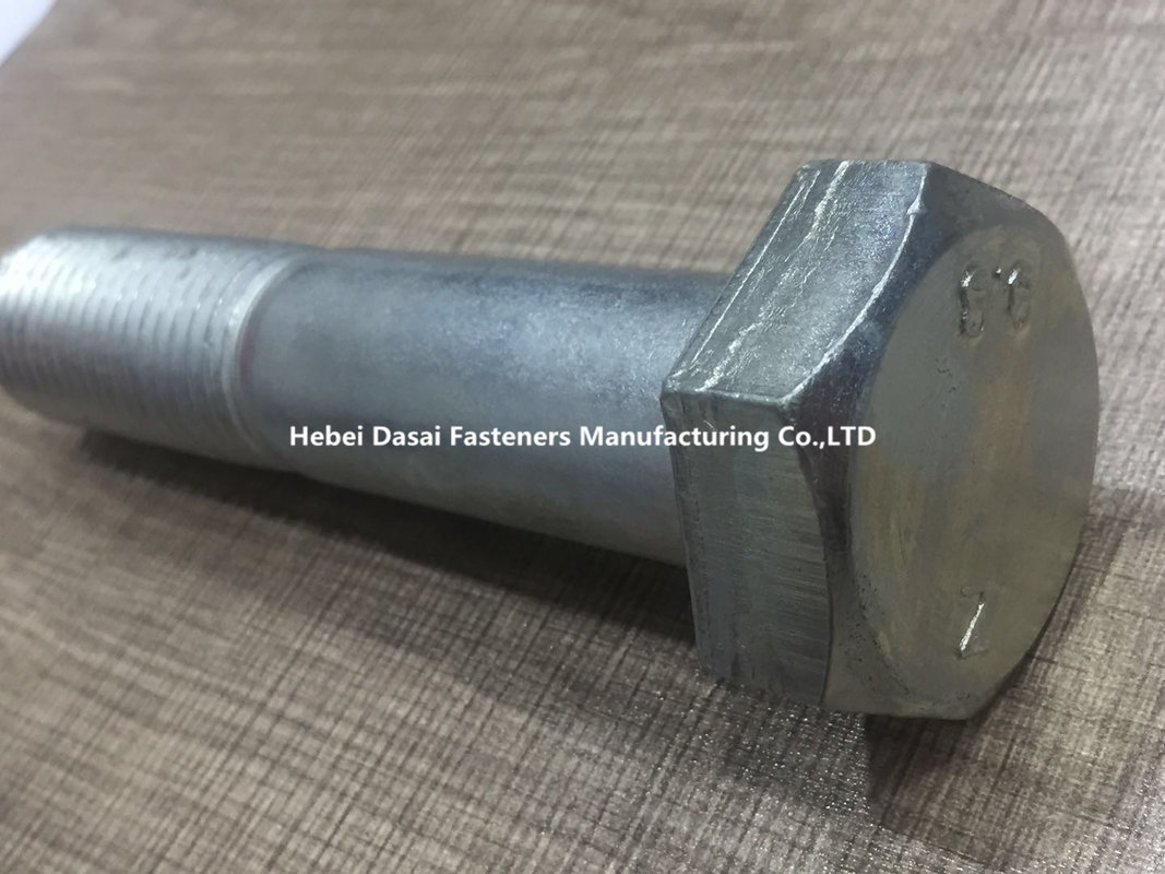 Anti Corrosion Carbon Steel Hex Bolt Half Thread Din 931 White Color For Ships