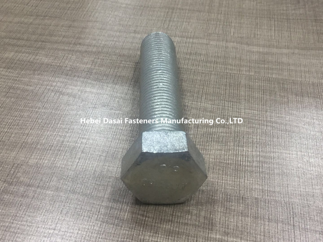 Din 933 Stainless Steel Hex Bolts , Galvanized Hex Head Bolts M3 - M42 Size