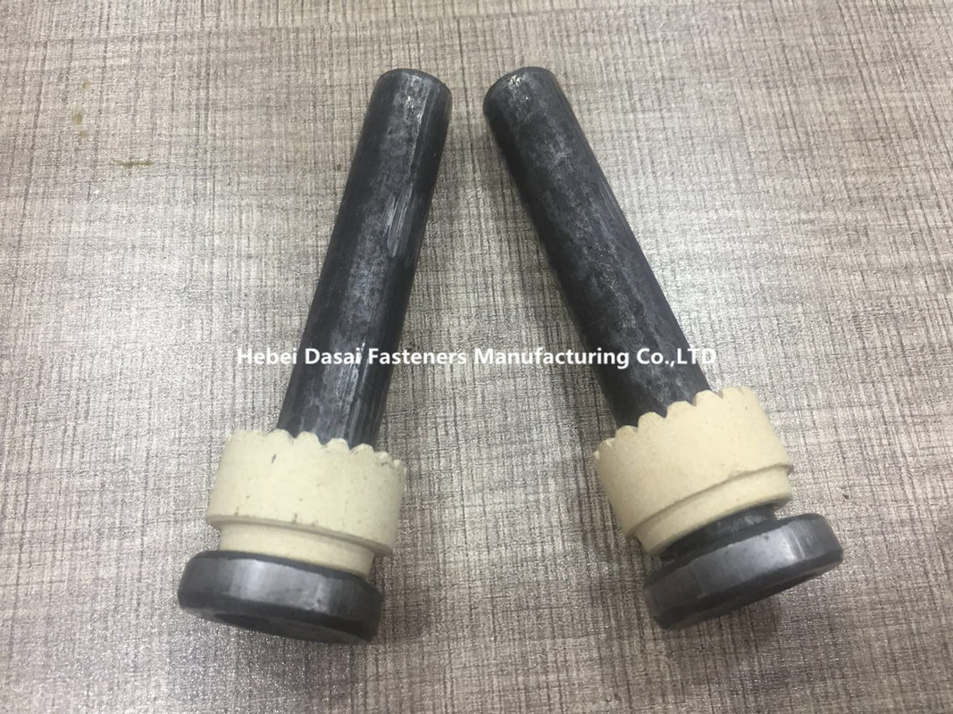 Durable Carbon Steel Shear Studs Arc Welding Studs Grade 6.8 Zinc Plated Surface