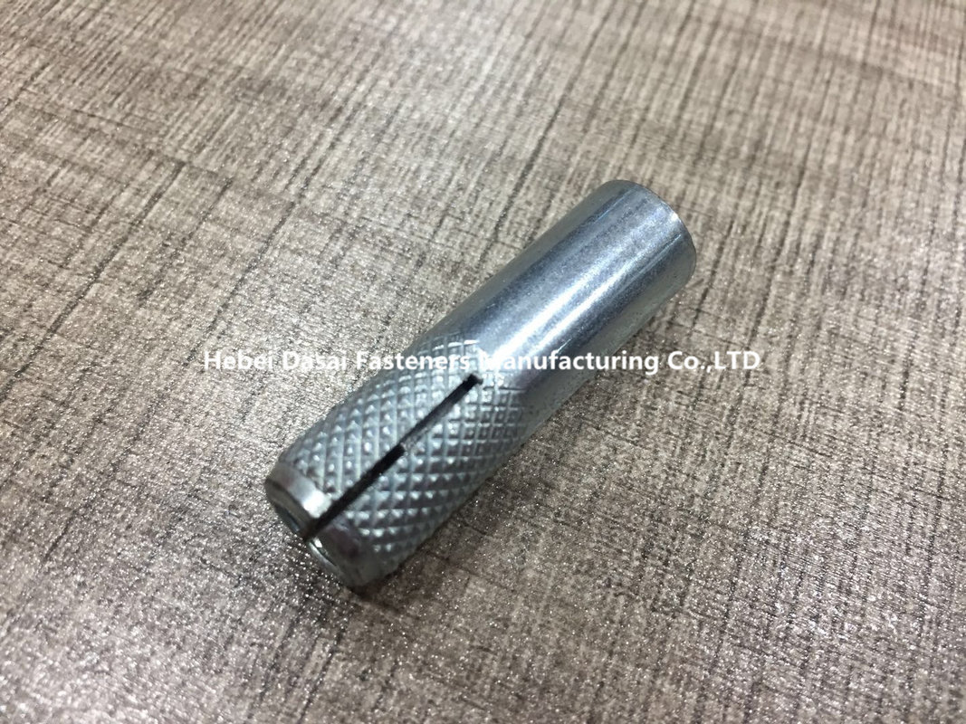 White Zinc Plated Anchor Drop In / Concrete Anchor Bolts Load Immediately