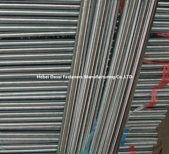 Customized Stainless Threaded Steel Rod / Zinc Plated Threaded Rod High Accuracy