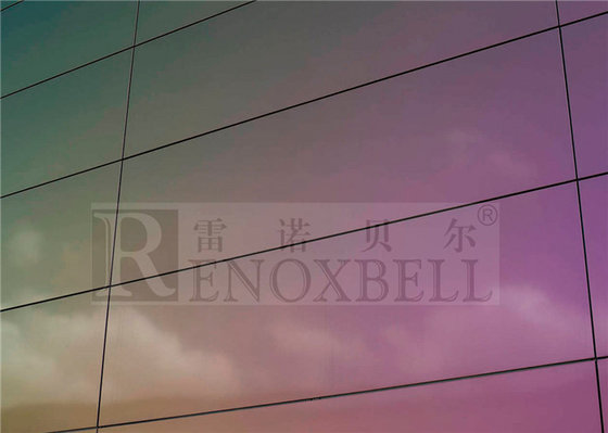 Changeable Wall Aluminum Sandwich Panel Cladding For Shopping Mall Facade