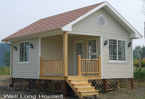 Unlimited Size, Heat / Cold-Insulated Prefab Bungalow Homes With Flat Packed WLH-BGL009